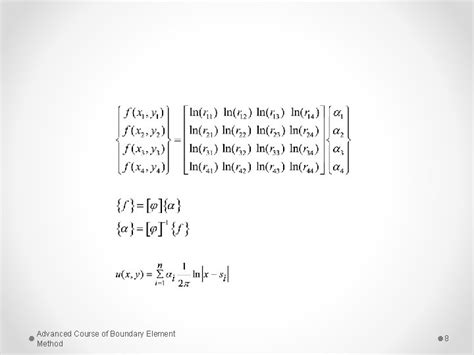 Introduction Boundary Element Method Boundary Integral Equation Method
