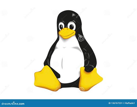 Linux Logo Cartoon Vector CartoonDealer Com 136767231