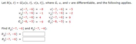 solved let r s t g u s t v s t where g u and v are