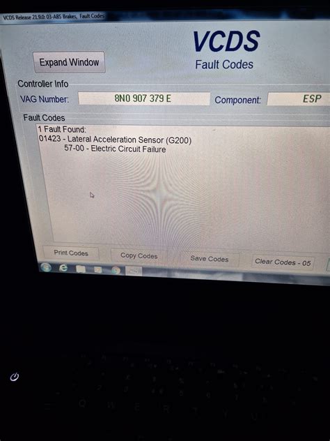 Lateral Acceleration Sensor Fault Code 01423 With Pics Audi Tt Forum