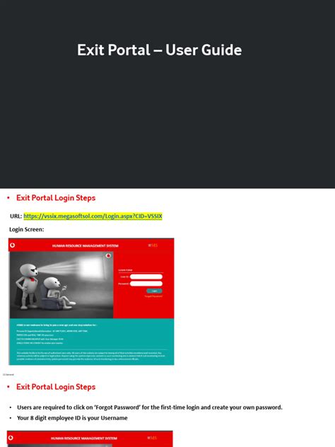 Exit Portal User Guidenew Pdf Login Password