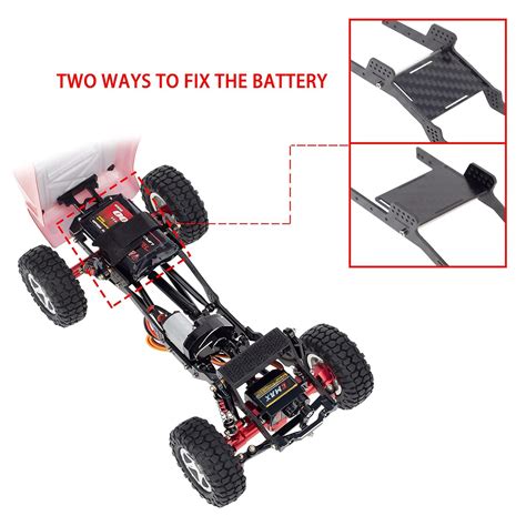 Meus Racing Carbon Fiber Lcg Chassis Kit Frame Girder For Axial Scx24 Deadbolt Jlu C10 Bronco 90081