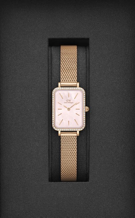 Daniel Wellington Quadro Lumine Bezel Melrose Pink Daniel Wellington