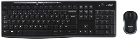 Logitech Keyboard Mouse Wireless Mk270 Azerty Be Black Hifi International