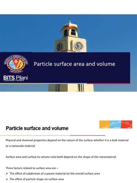 Particle Surface Area And Vol Pdf