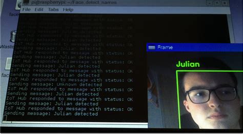 merging of face recognition and device to cloud d2c message smart buildings using iot devices
