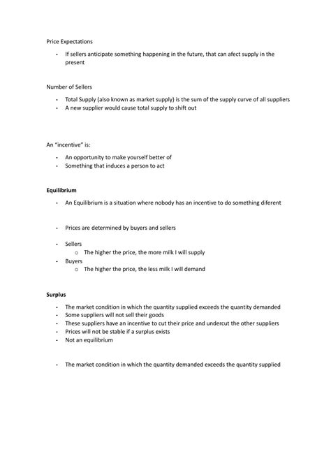 Introduction To Microeconomics Lecture Notes Ec201 Introduction To Microeconomics Msu