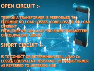 Open Circuit And Short Circuit Test Presentaion PPTX