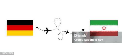 독일에서 이란행 항공편 및 항공편 으로 승객 비행기 여행 개념 이란에 대한 스톡 벡터 아트 및 기타 이미지 이란 개념 공항 Istock