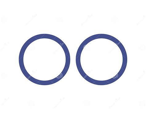 Circle Shape Outline Stroke Blue Symbol Element Vector Stock Vector Illustration Of Shapes