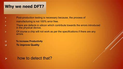 Dft Design For Testability PPTX Technology Computing