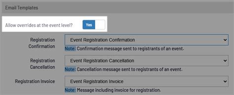Manage Event Email Templates Higher Logic