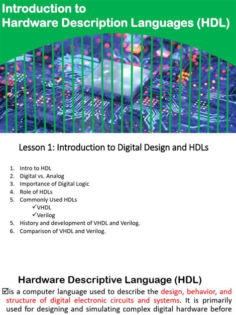 Introduction To Hardwaredescriptionlanguage Pdf Hardware