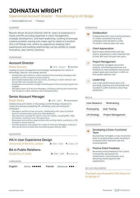 3 Director Cv Examples For 2023