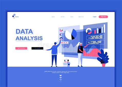 Modern Flat Web Page Design Template Concept Of Auditing Data Analysis