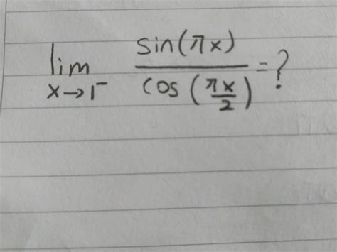 [university Mathematics Calculus 1] Limits Of Trigonometric Functions