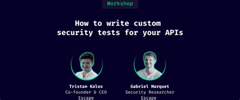 Workshop How To Write Custom Security Tests DEV Community
