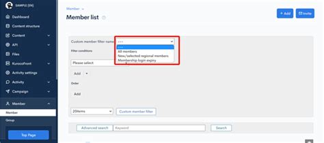 Using Custom Member Filters Enterprise Headless Cms Kuroco