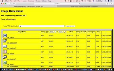 Php Imagemagick Image Dimensions Sort Tutorial Robert James Metcalfe Blog