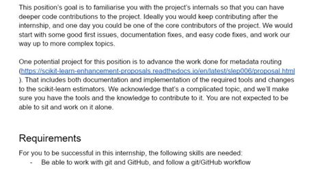 scikit learn på linkedin scikit learn slep006 internship mentoring