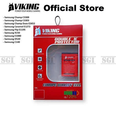 Jual Baterai Viking Double Power Original Samsung Galaxy Champ Flip Caramel E E C