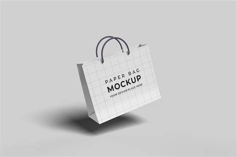 빈 풍경 종이 가방 모 템플릿 프리미엄 Psd 파일