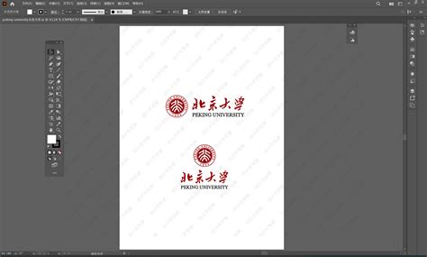 北京大学校徽logo矢量标志素材 设计无忧网