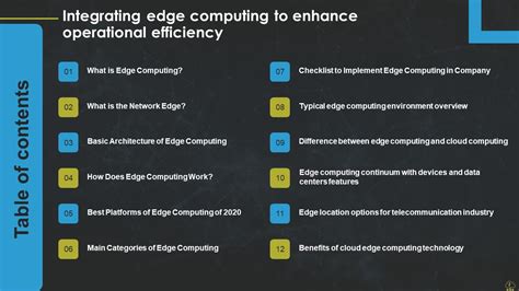 Integrating Edge Computing To Enhance Operational Efficiency Ppt Powerpoint Presentation