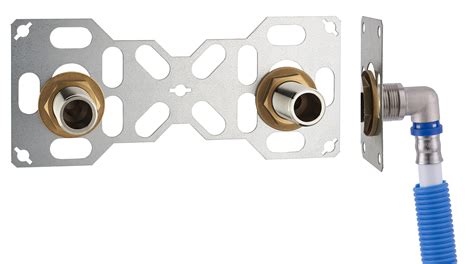 Platine Sortie De Cloison Double Multicouche à Sertir Ø16 Pour Douche Baignoire Fixsystem