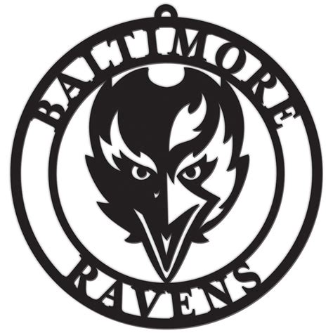 Ravens Logo Png Black And White