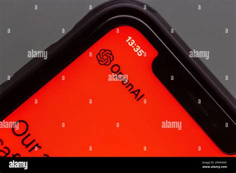 The Logo Of OpenAI Seen In Its Website On An IPhone Screen OpenAI Is An US Artificial