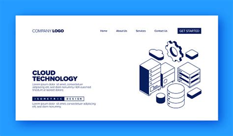 클라우드 기술 아이소메트릭 웹 배너 개념 및 3차원 디자인 등측투영법에 대한 스톡 벡터 아트 및 기타 이미지 등측투영법 네트워크 보안 무선 기술 Istock