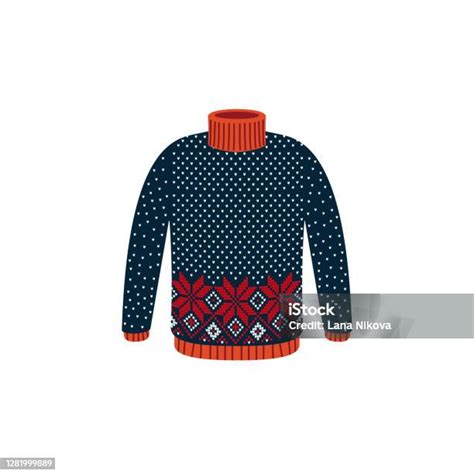크리스마스 파티를위한 벡터 못생긴 스웨터 겨울 패턴의 니트 점퍼 0명에 대한 스톡 벡터 아트 및 기타 이미지 0명 겨울