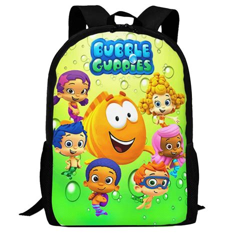 Bubble Guppies Backpack 3d Printed Laptop Backpack Water Resistant