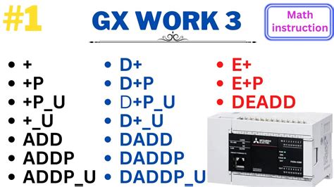 Mathematic Instruction In Plc Mitsubishi Plc Math Function How Use Mitsubishi Plc Plc Math