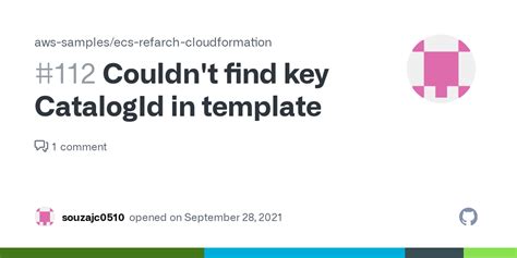 Couldnt Find Key Catalogid In Template · Issue 112 · Aws Samplesecs
