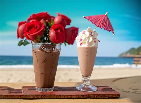 Premium Photo Chocolate Milkshake Glass