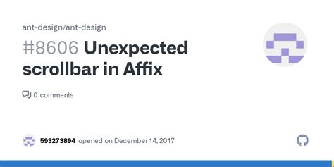 Unexpected Scrollbar In Affix · Issue 8606 · Ant Designant Design
