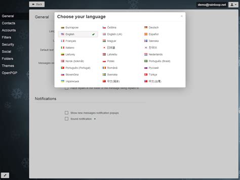 Screenshots RainLoop Webmail