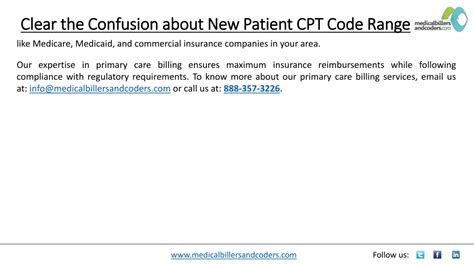 PPT Clear The Confusion About New Patient CPT Code Range PowerPoint Presentation ID