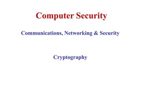 Encryption And Decryption Ppt