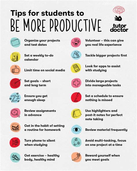 Infographic Productivity Tips Study Skills Study Tips For Students