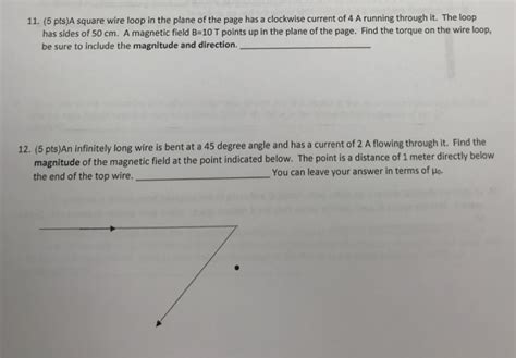 Solved Pts A Square Wire Loop In The Plane Of The Chegg Com