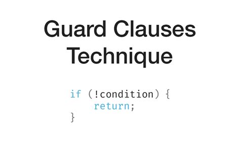 Guard Clauses Technique Flutterinanutshell
