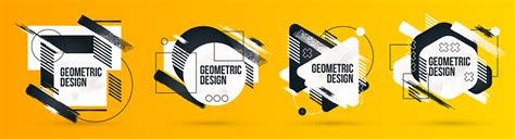 미니멀 한 힙스터 컬러 프레임 디자인 벡터 라인 그라데이션 하프톤 텍스트 현대 미술 그래픽프레임 벡터 일러스트레이션 하프톤에