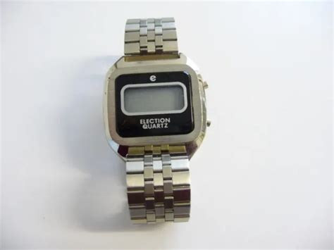 Vintage Rare Electron Wrist Watch Early 1970s Era Lcd Digital Quartz Display £20 00 Picclick Uk