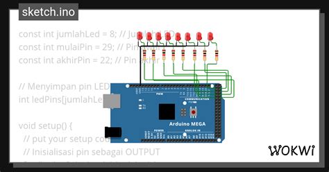8ledarraykirikanan Wokwi Esp32 Stm32 Arduino Simulator