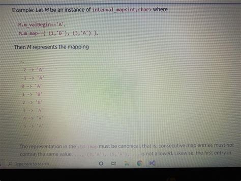 Solved Task Description Intervalmap Is A Data Structure