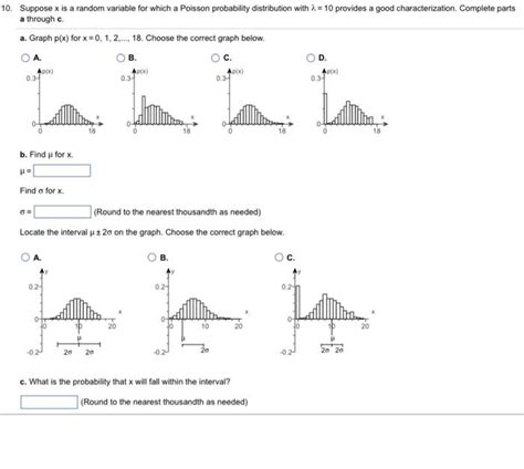 Solved Suppose X Is A Random Variable For Which A Poisson