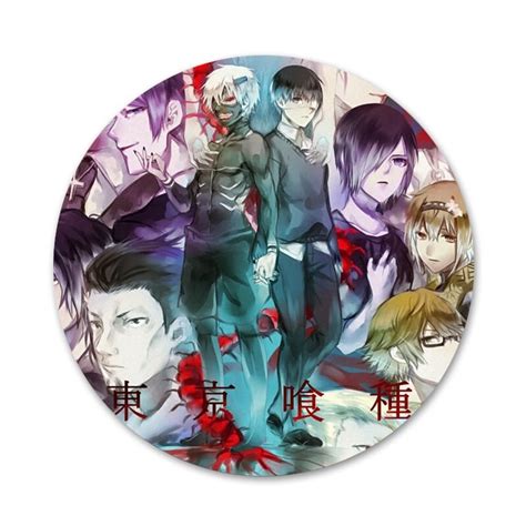 Badu Bg японско аниме Tokyo Ghoul Uta Икони Пинове Декорация на значки Брошки Метални значки за